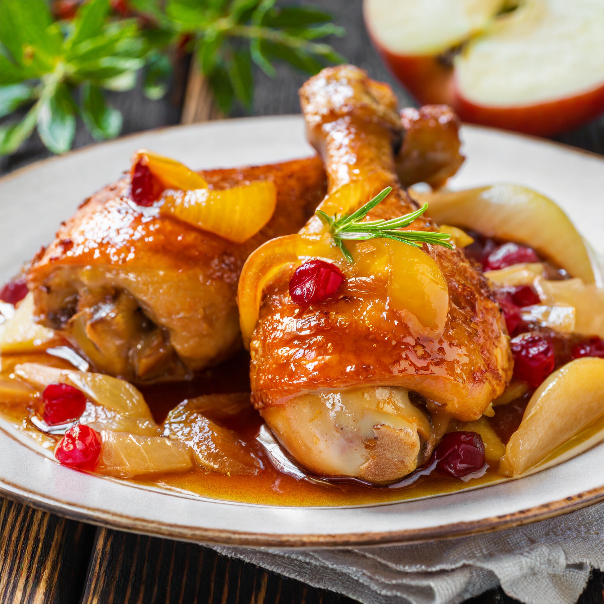 Recette de Pilons de dinde à la gelée de pomme