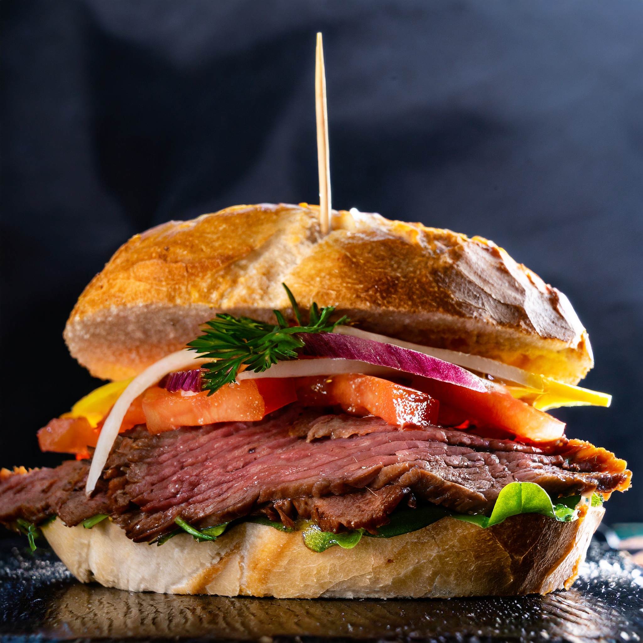 Recette de Sandwich deli au rôti de bœuf