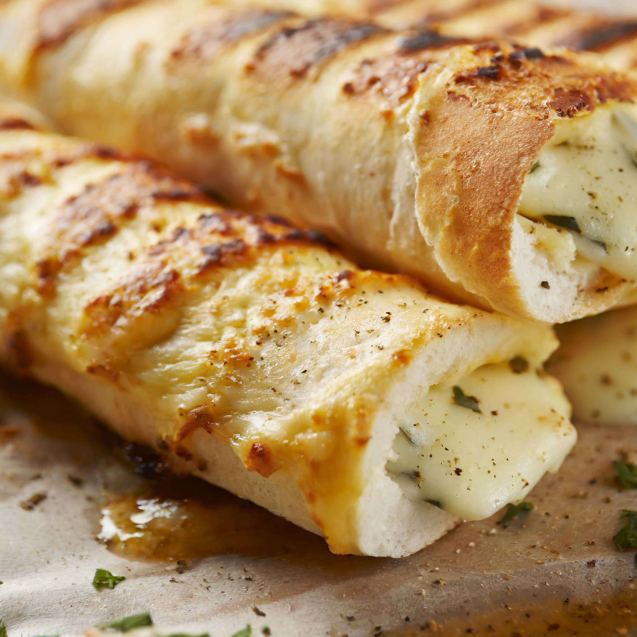 Recette de Grilled-cheese roulé