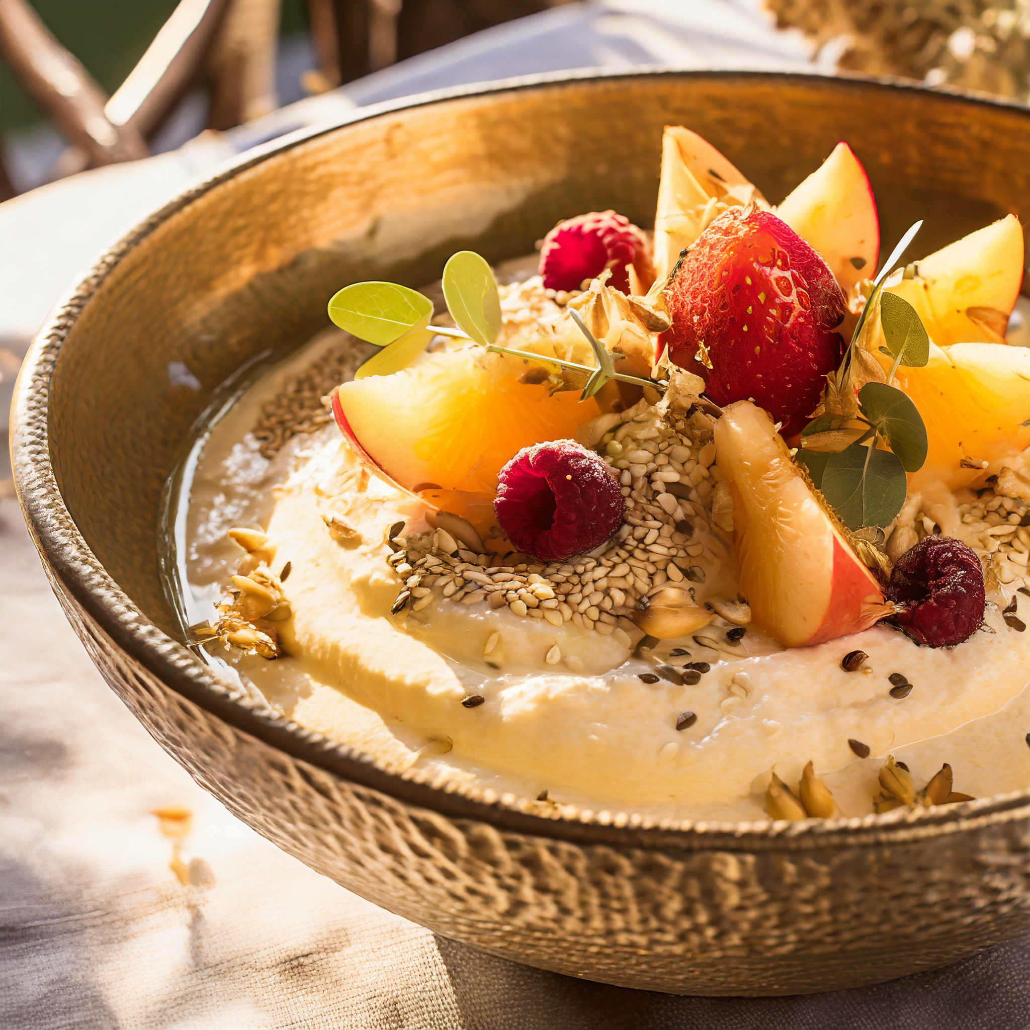 Recette de Crème budwig & fruits frais