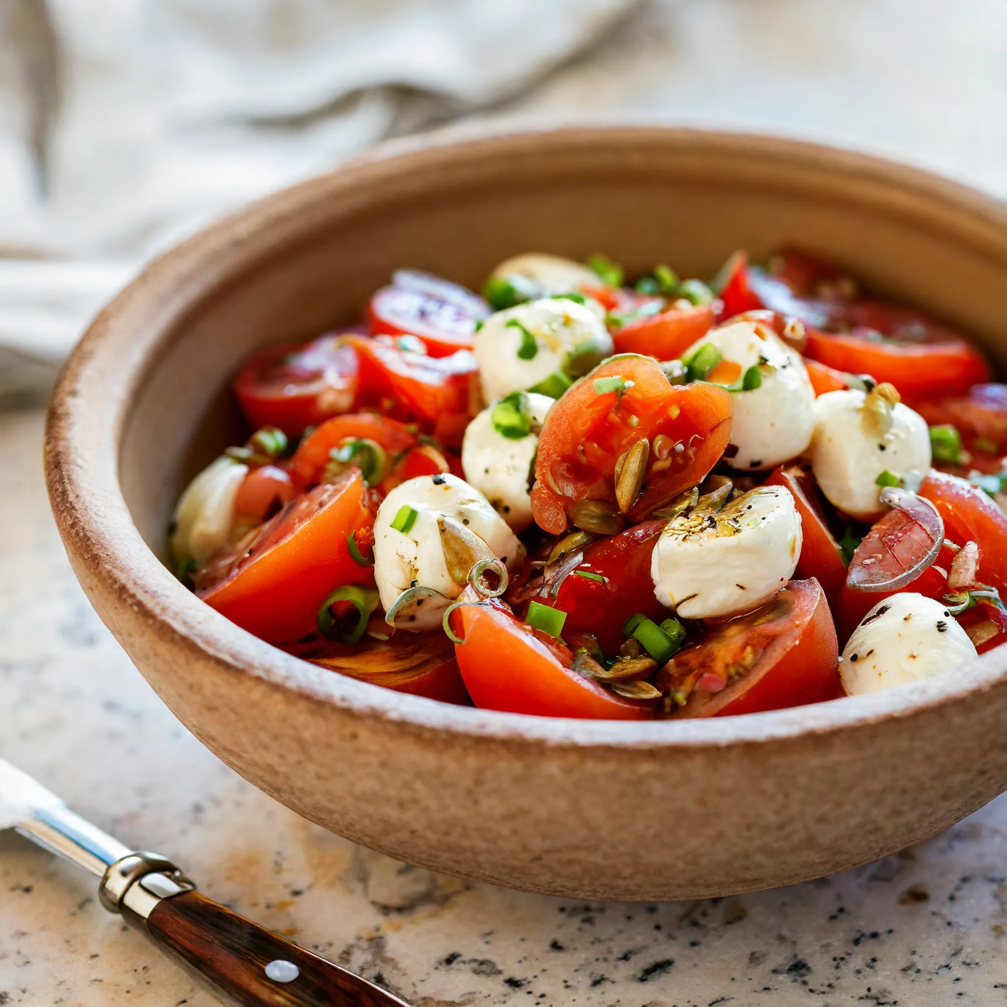 Salade bocconcini tomates concombres: savourez l'été