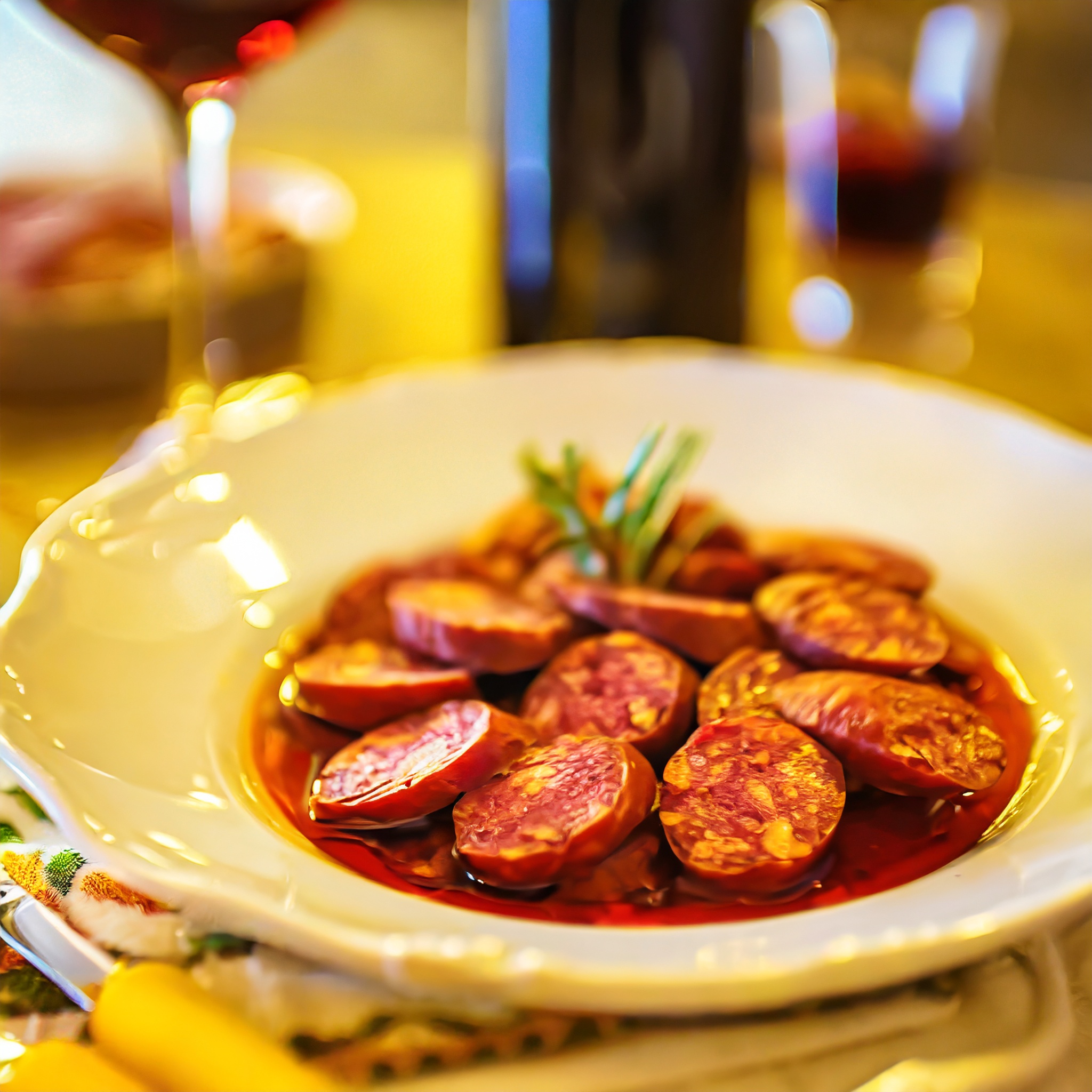 Recette de Saucisses italiennes au vin rouge