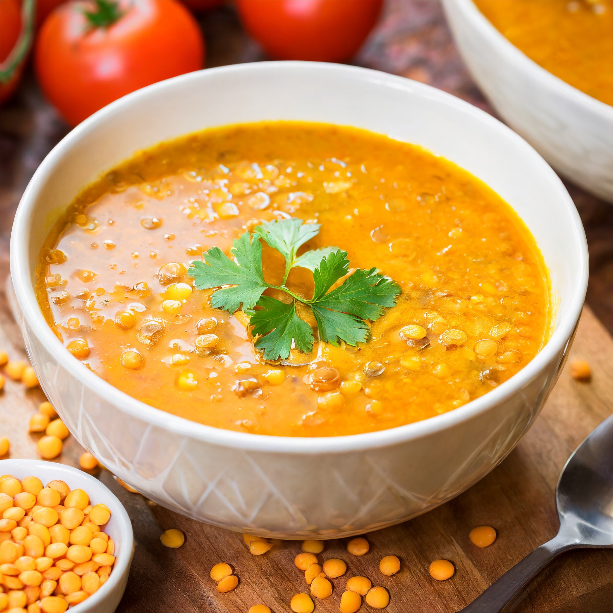 Recette de Soupe indienne de lentilles rouges