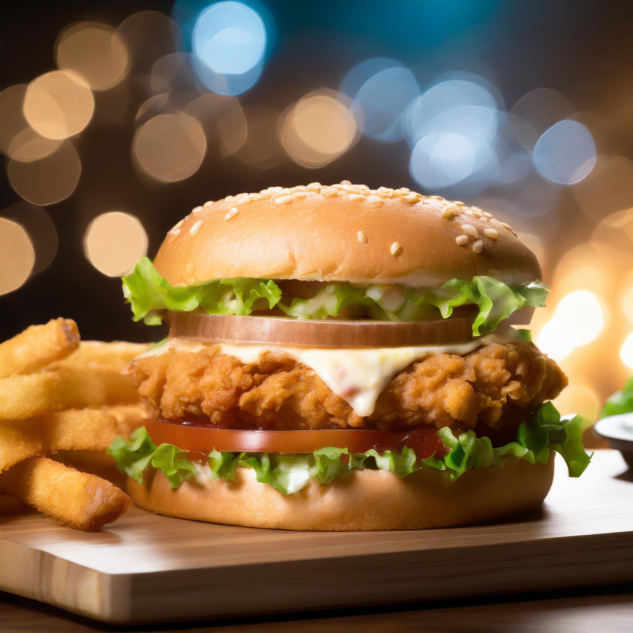 Recette de Burger de poulet croustillant